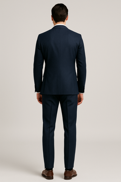 SOOTZ Navy Slim Fit Suit – Custom Suits for Men – SOOTZ Clothing Inc.